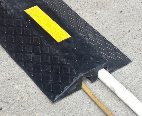 Heavy Duty Rubber Driveway Hose Protector Ramp Cable 2 Channels for ...