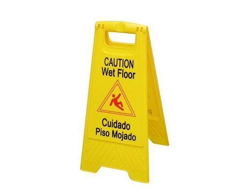Caution Wet Floor Signs-“Cuidado Piso Mojado” – Roadway Safety Barrier